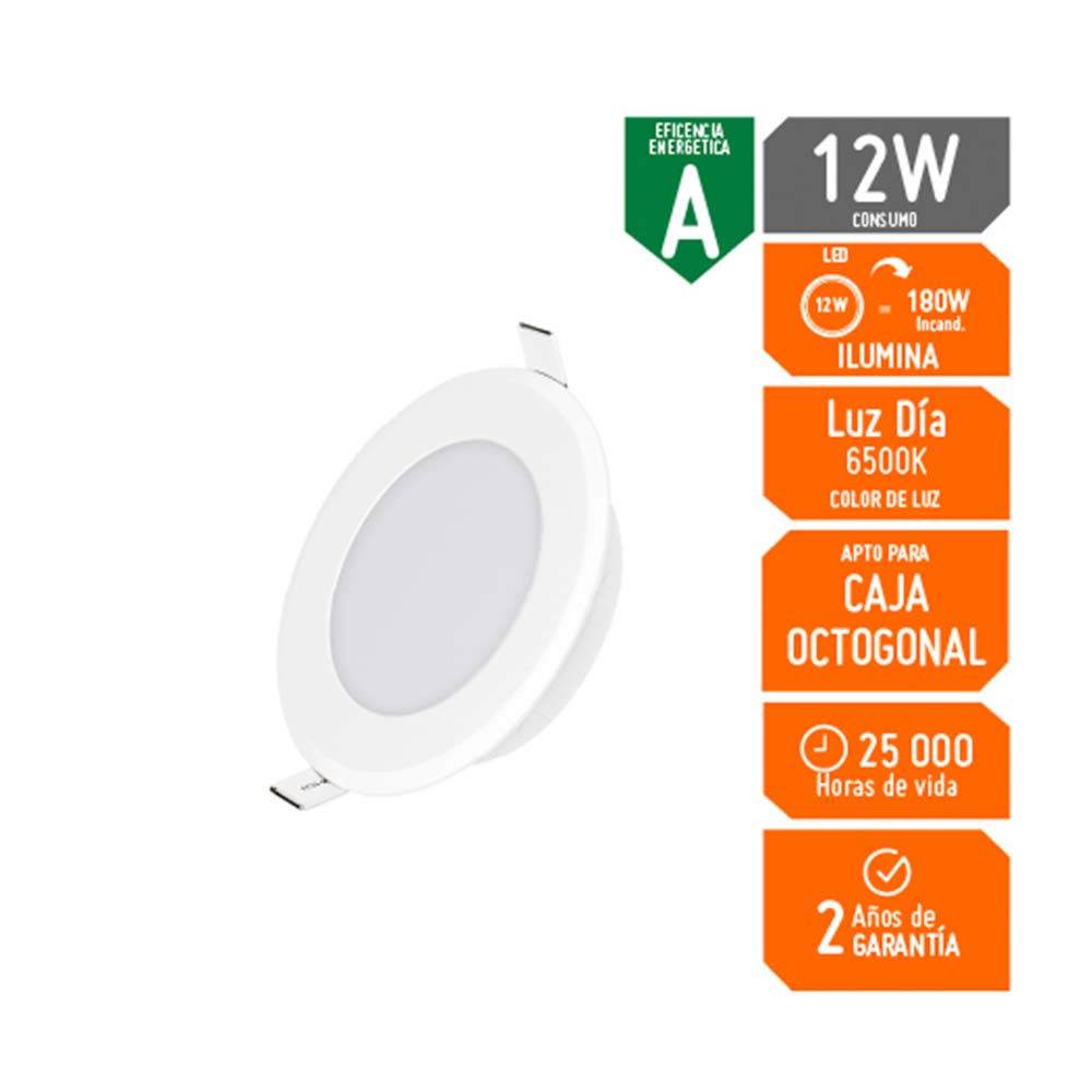 Spot led 12w P/Caja Octogonal Ld - Promart