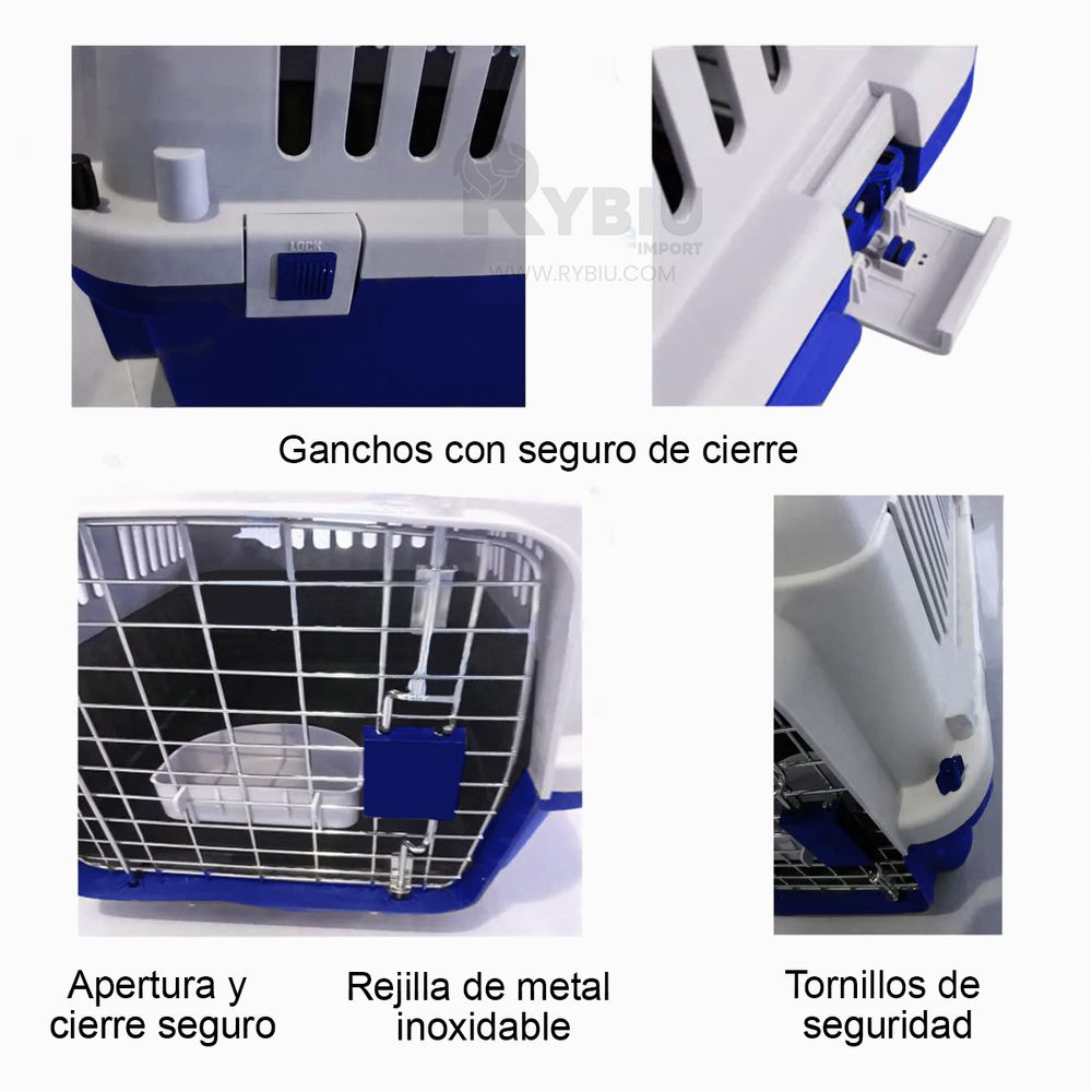 Kennel Para Perros Viajes L70Azul | Promart.pe - Promart