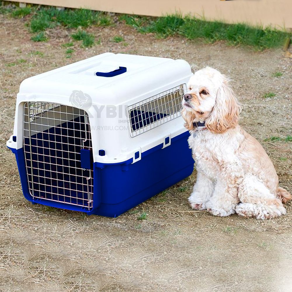 Kennel Para Perros Viajes L70Azul | Promart.pe - Promart