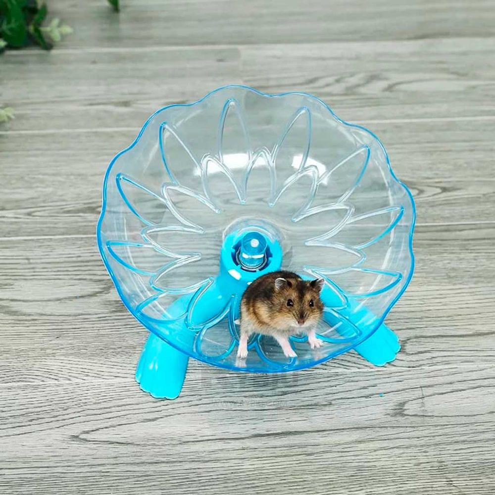 Rueda de Hamster 17 cm de Diámetro Celeste - Promart