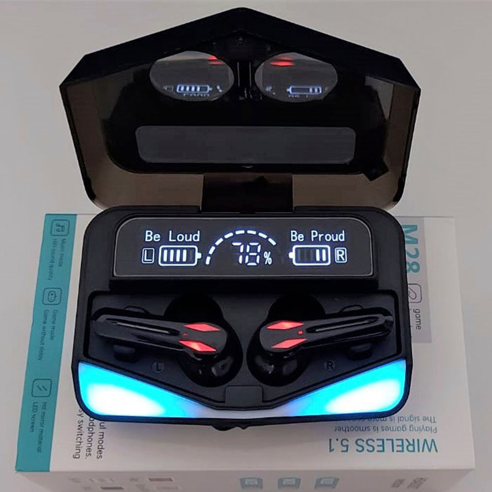 Audífonos Bluetooth Gamer M28 Con Micrófono + Powerbank - Promart