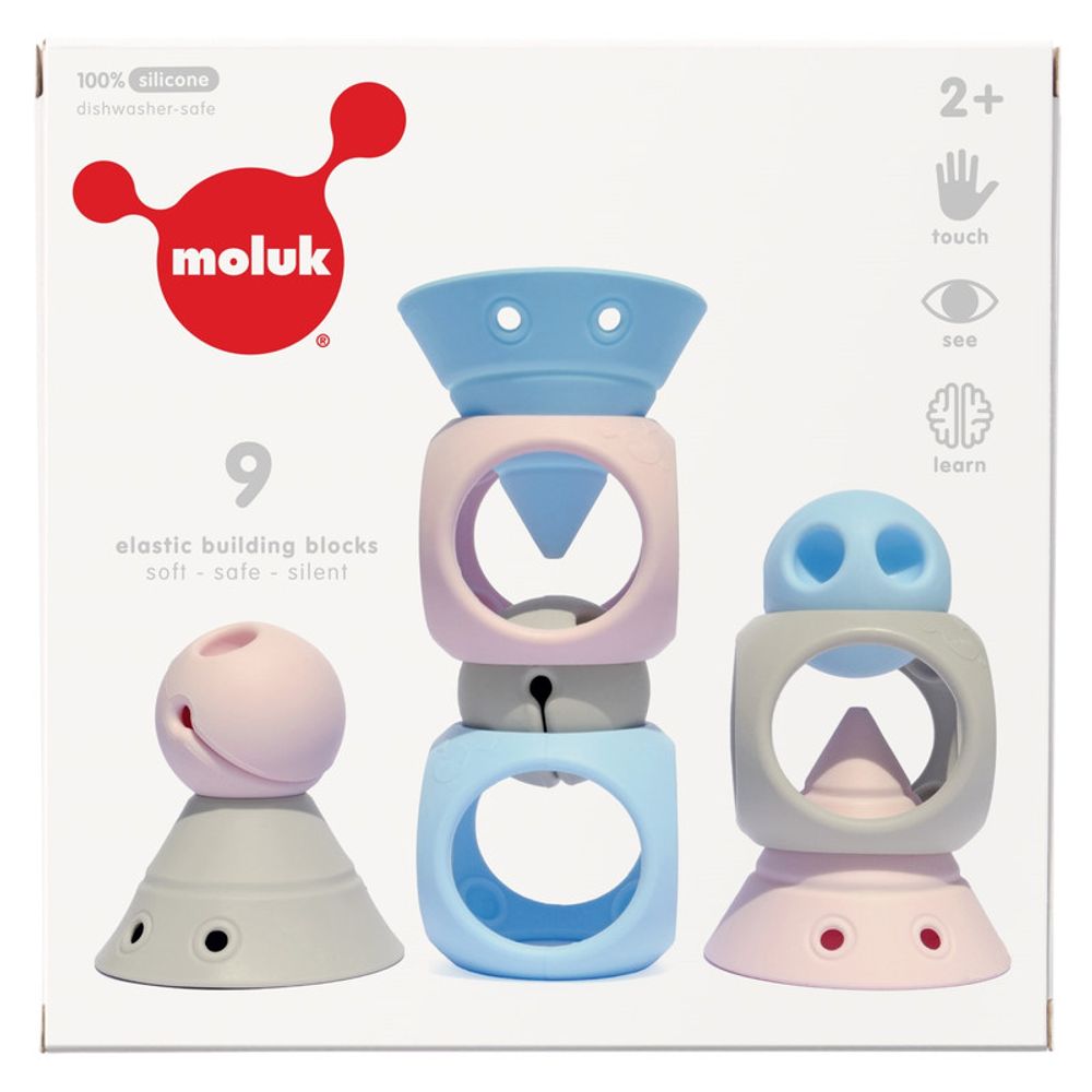 Juguete Abierto Moluk Genius Set x 9 Colores pastel 43433 - Promart