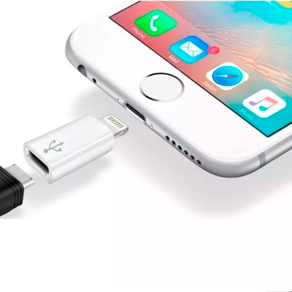 Adaptador OTG de Lightning a V8 - Promart
