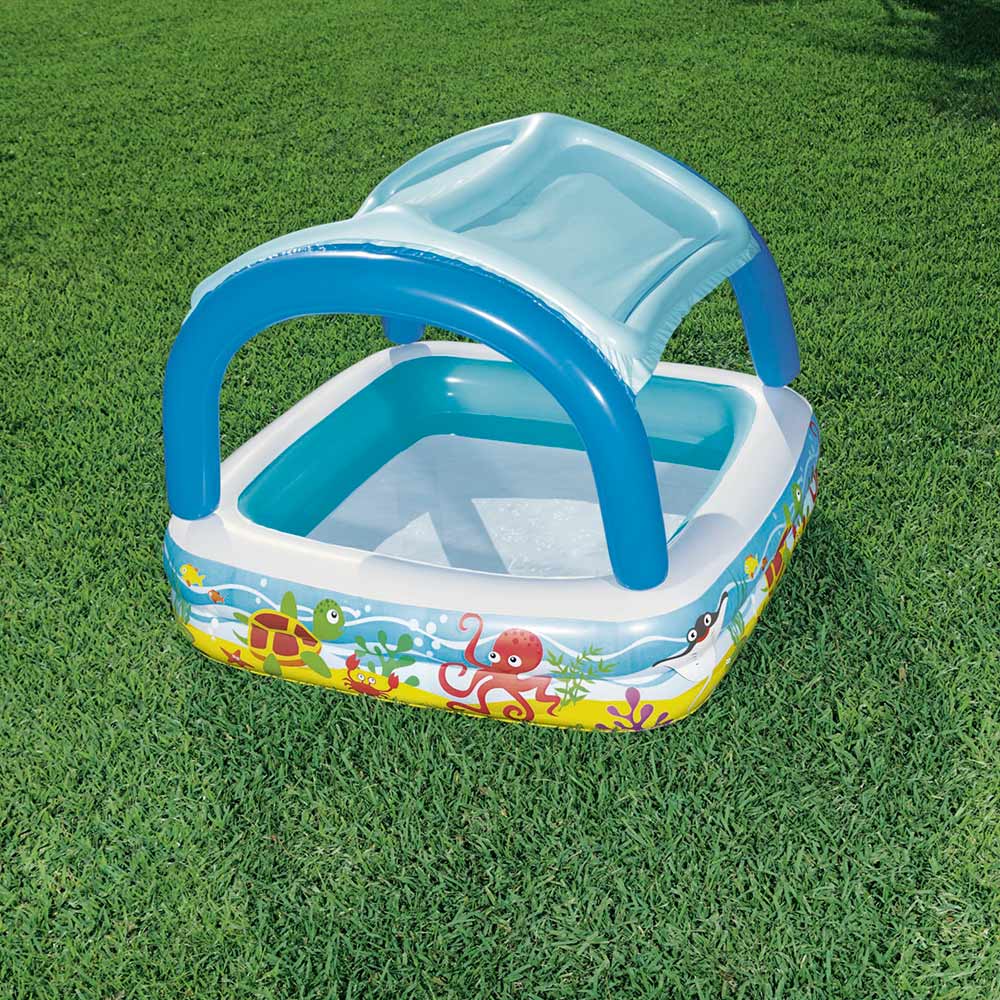 Piscina inflable c/techo niños 140x140cm - Promart