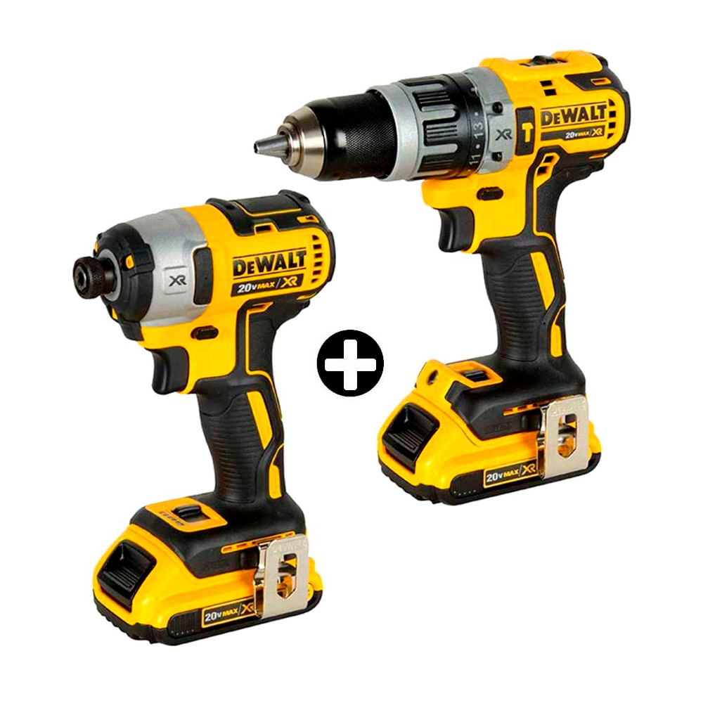 Taladro percutor DCD796 + Atornillador DCF887 - Promart