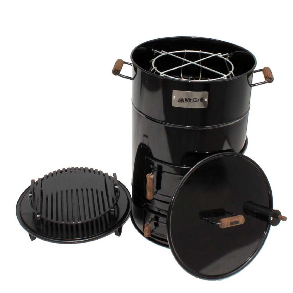 Cilindro Mediano Mr. Grill de Fierro + Manguan + Tabla Pig - Promart