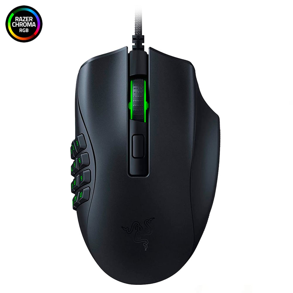 Mouse Razer Naga X 18K DPI 16 botones MMO Chroma Black - Promart