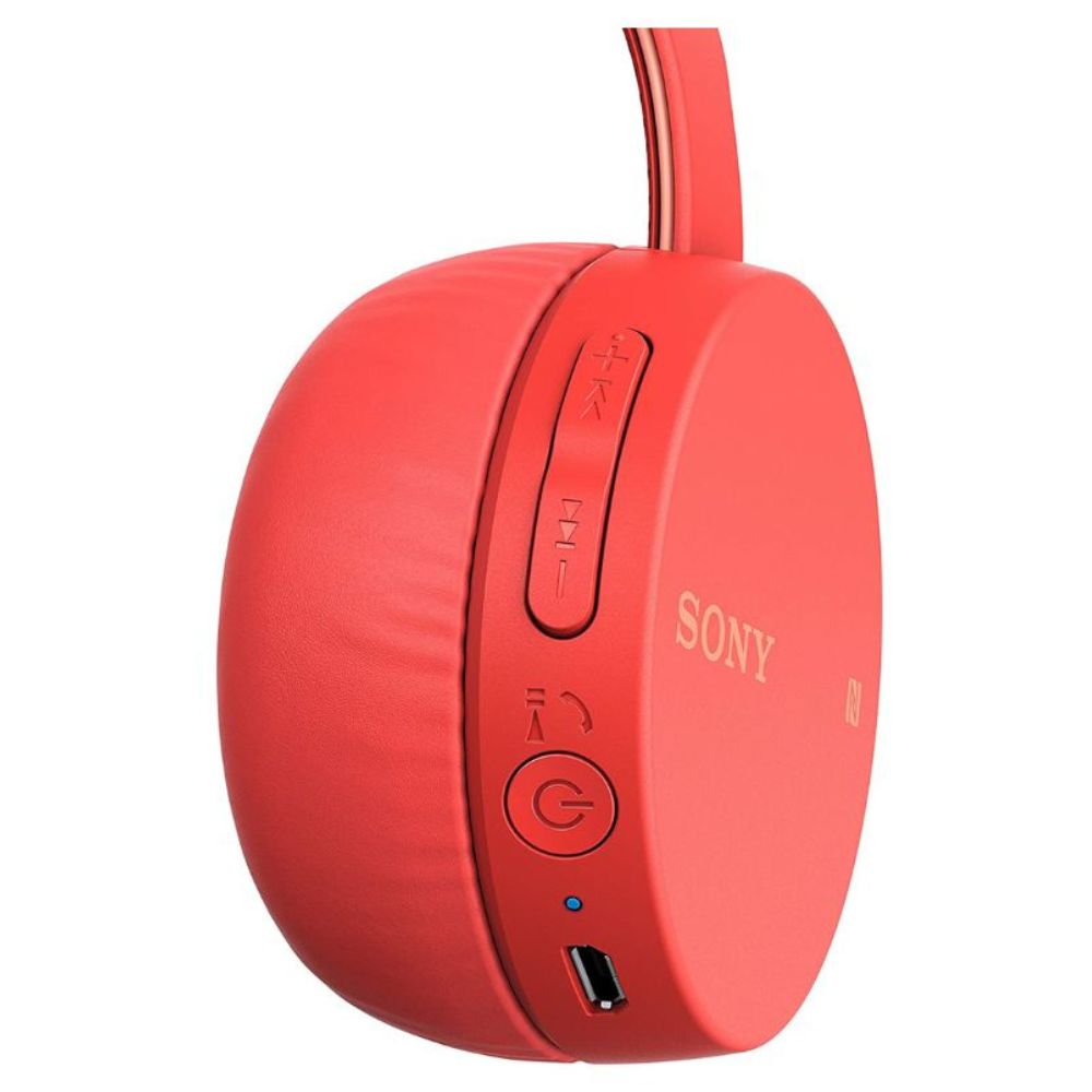 Audífono Original Sony WH-CH400 Bluetooth con NFC 20 Horas - Rojo - Promart