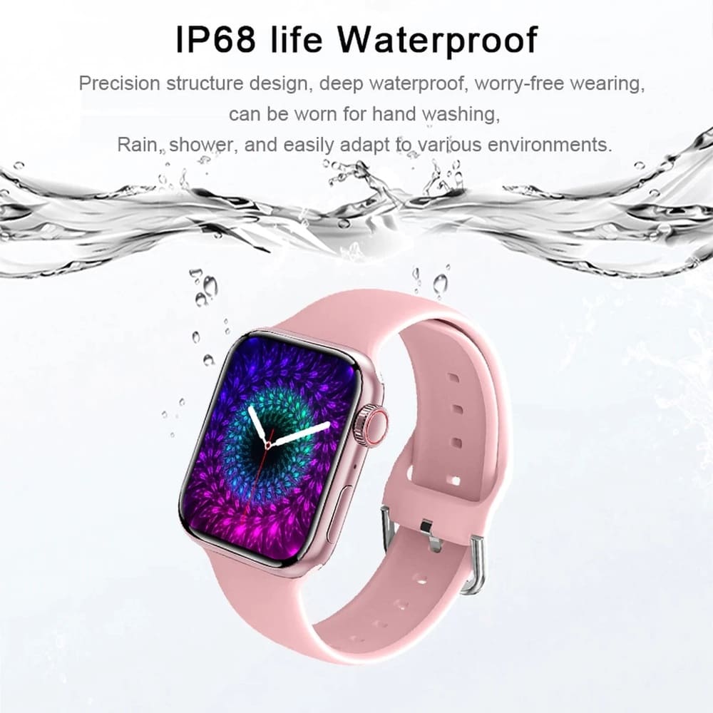 Smartwatch I8 Pro Max Rosado y Audifono I13 Pro Blanco - Promart