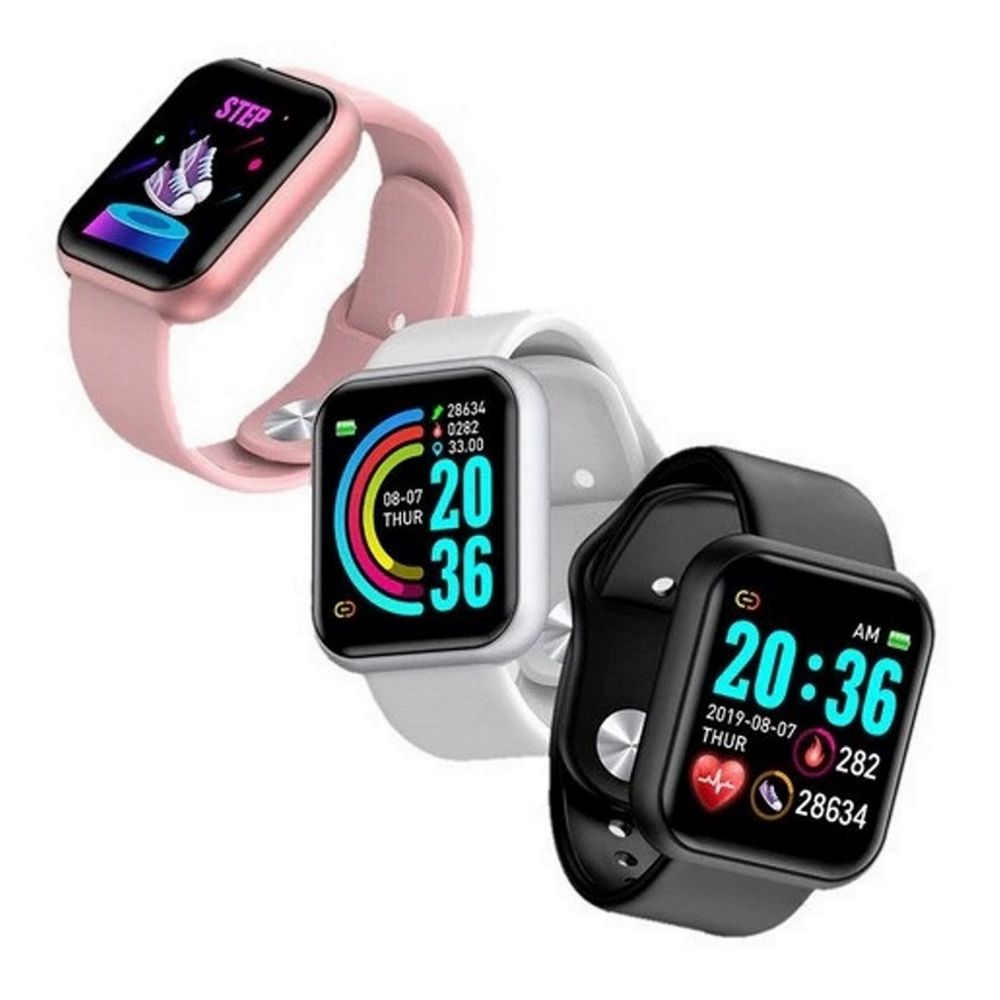 Smartwatch Y68-D20 para Hombre y Mujer Color Rosado | Promart - Promart