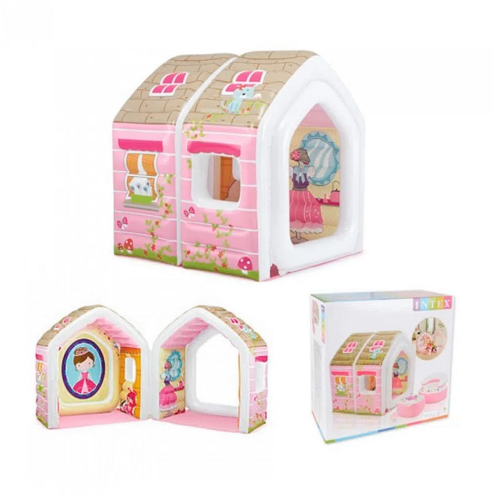 Intex - Casita casa inflable con sillón y puff - Promart