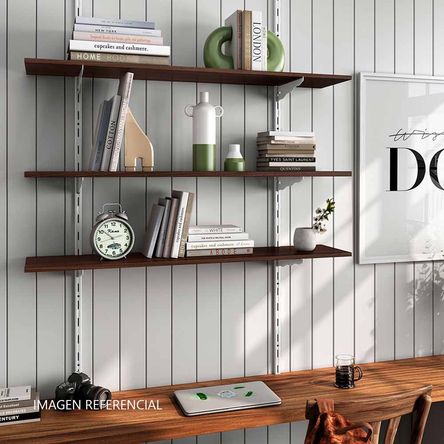 Repisa recta Facility 1.5x30x90cm Negro - Promart