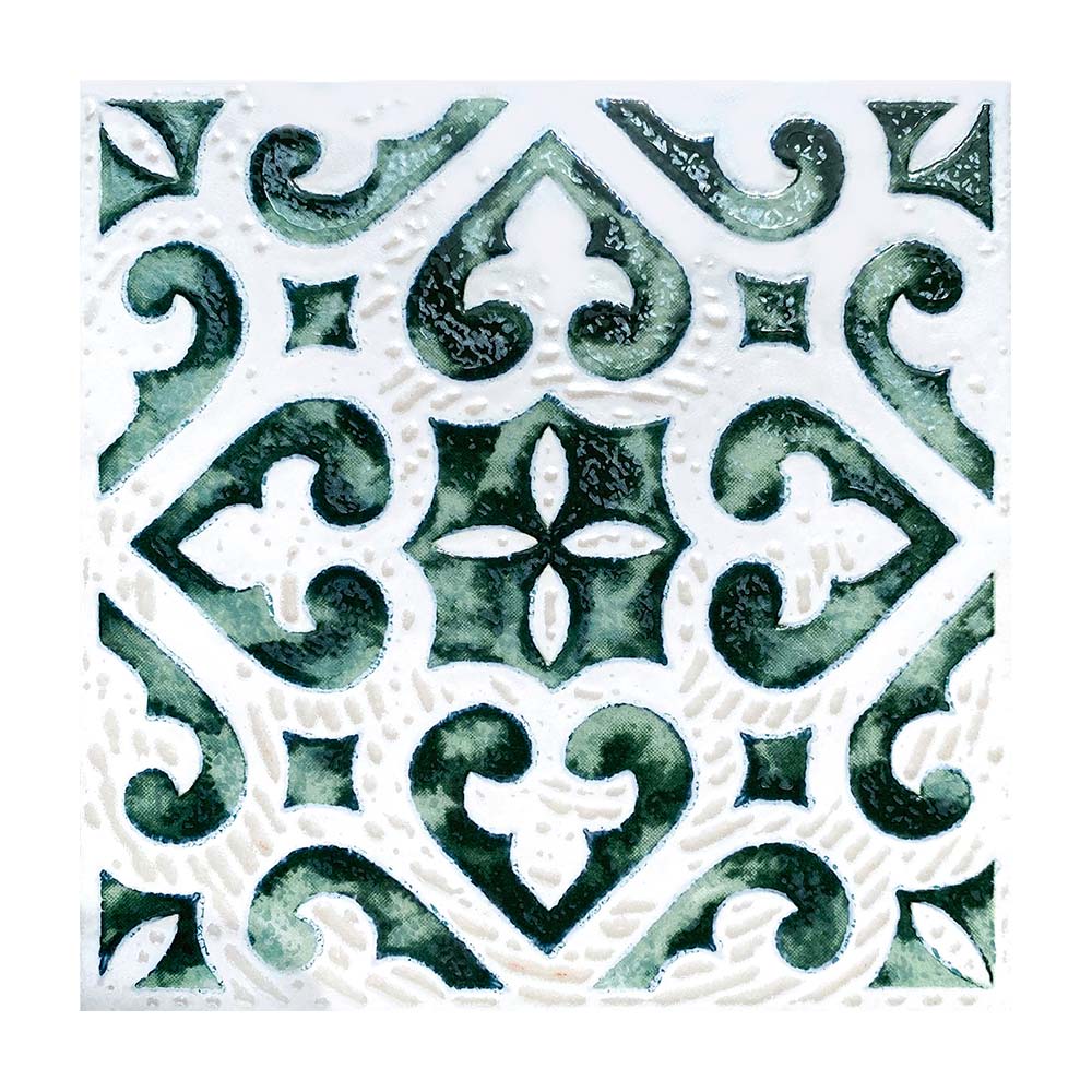 Azulejo Delta Verde 15x15 Kantu - Promart