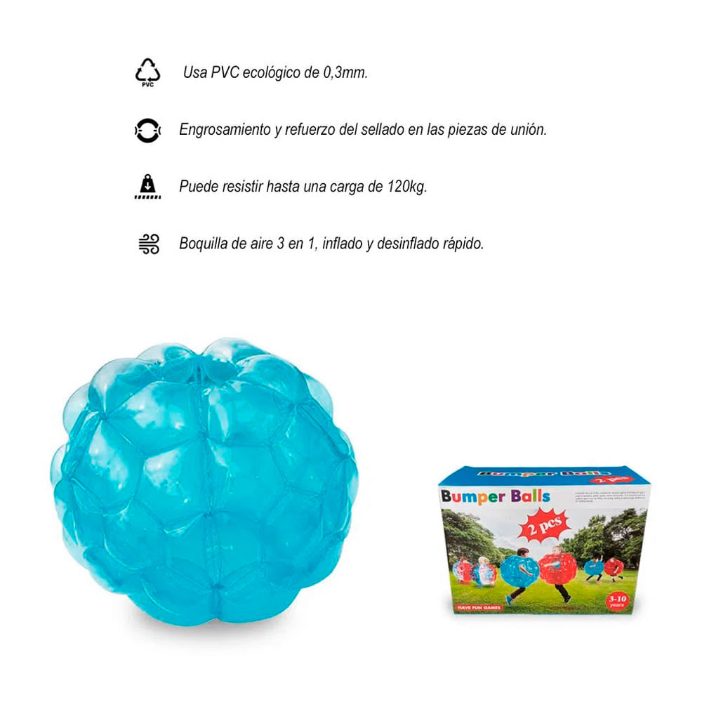 Burbuja Inflable Buddy Bumper 2 uds - Promart
