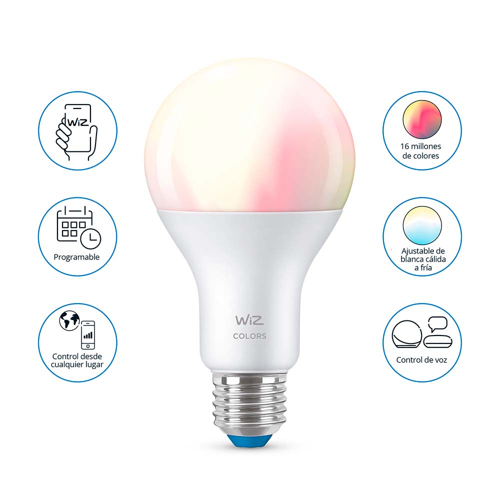 Foco led Wiz color smart A67 - Promart