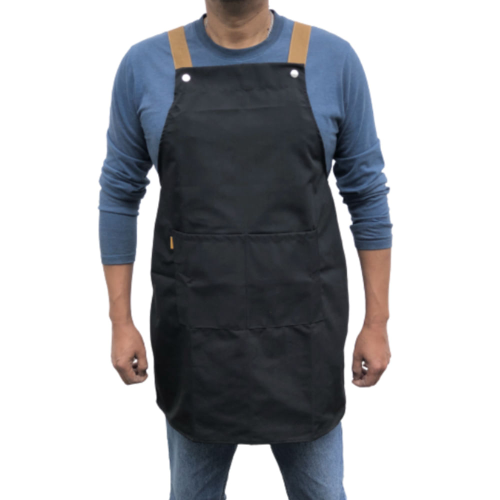 Mandil Negro parrillero talla M - Promart