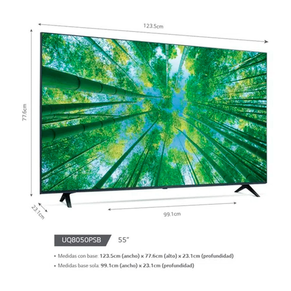 Tv LG Uhd 55" 4k Smart Thinq AI 55uq8050psb (2022) - Promart