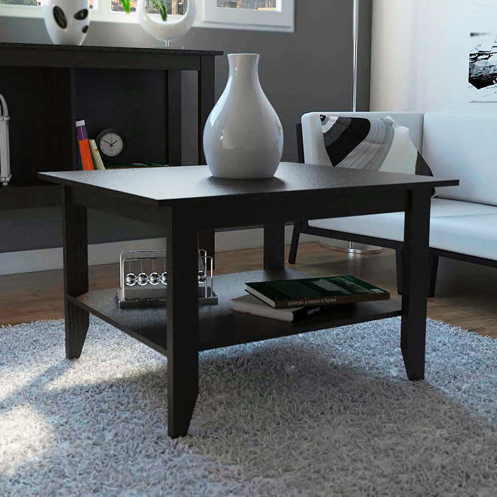 Mesa de centro Essential Negro Amaderado - Promart