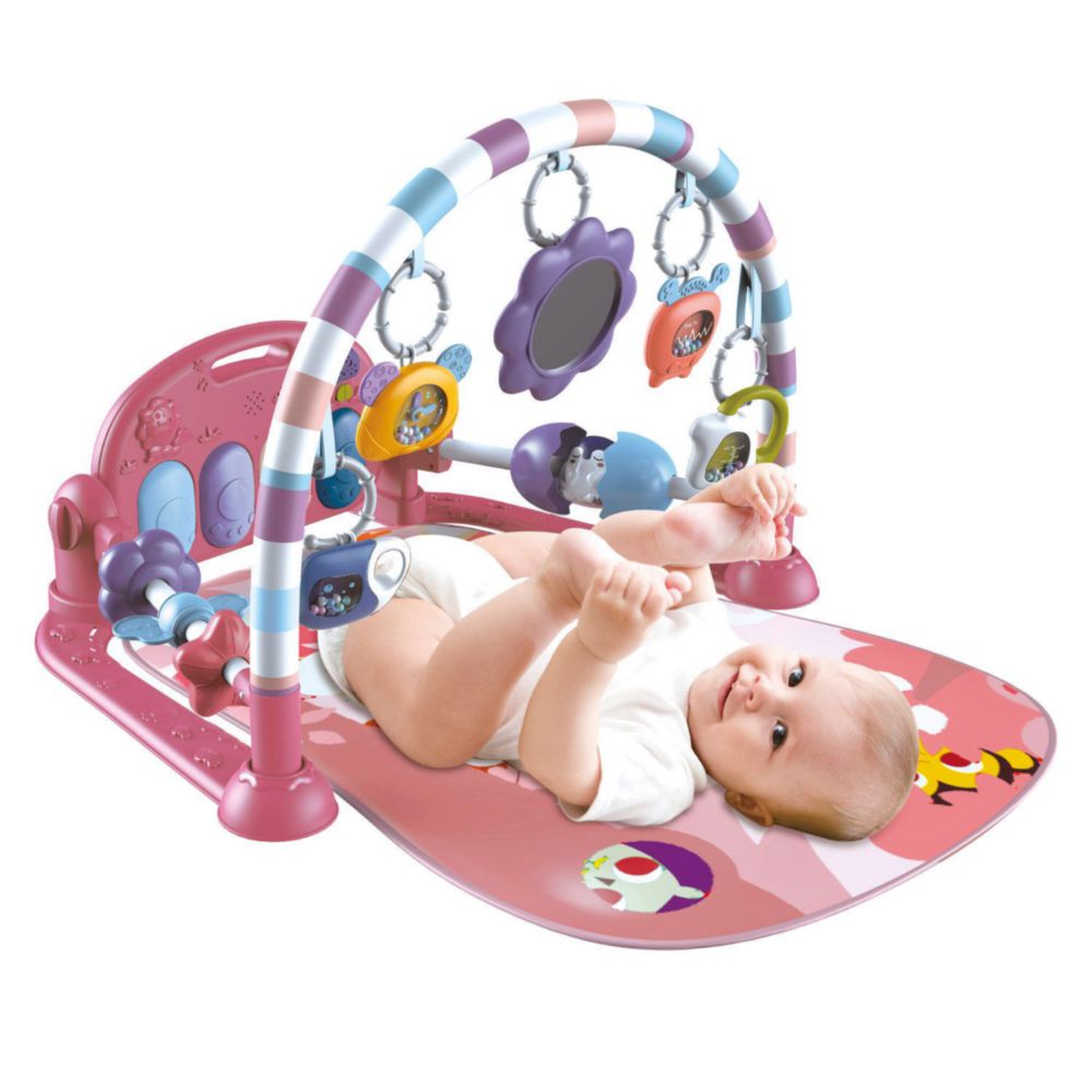 Gimnasio Para Bebe Benic Baby Con Piano Musical Rosado Bb018 - Promart