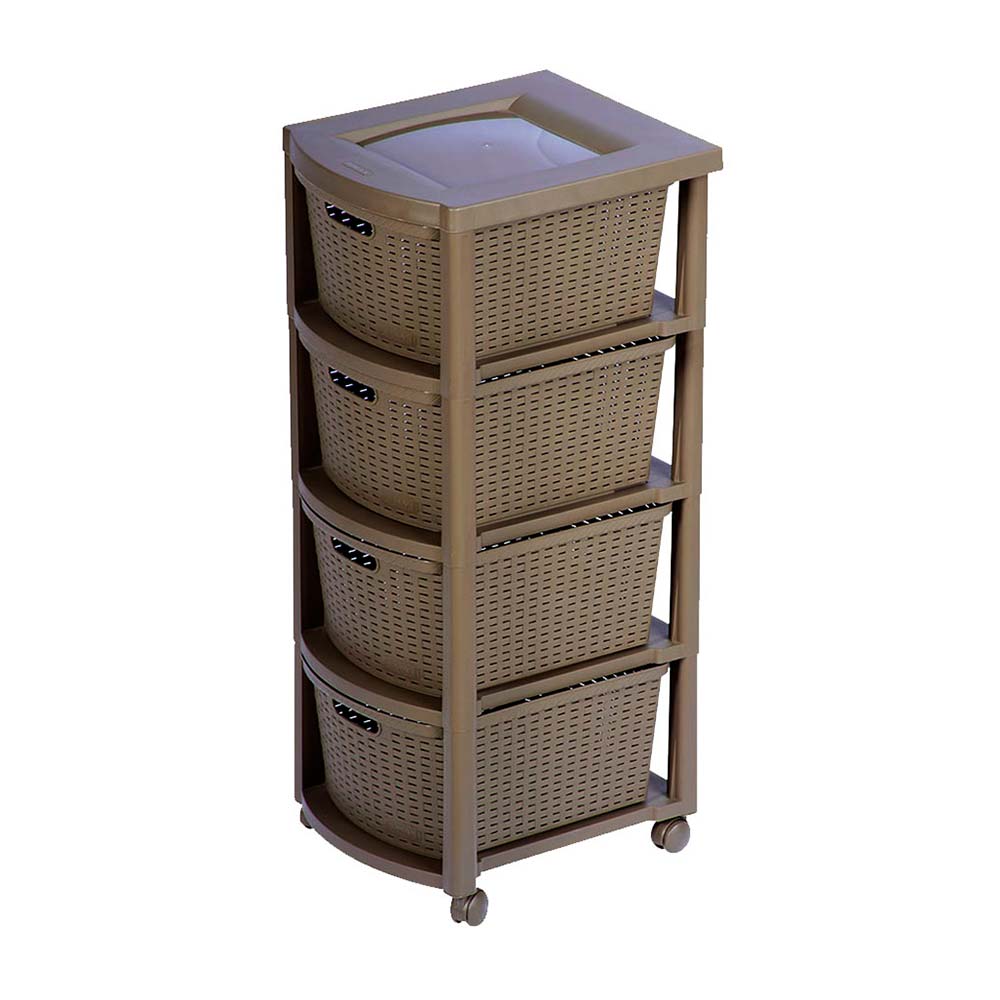 Cajonero Rattan 4 niveles Rimax - Promart