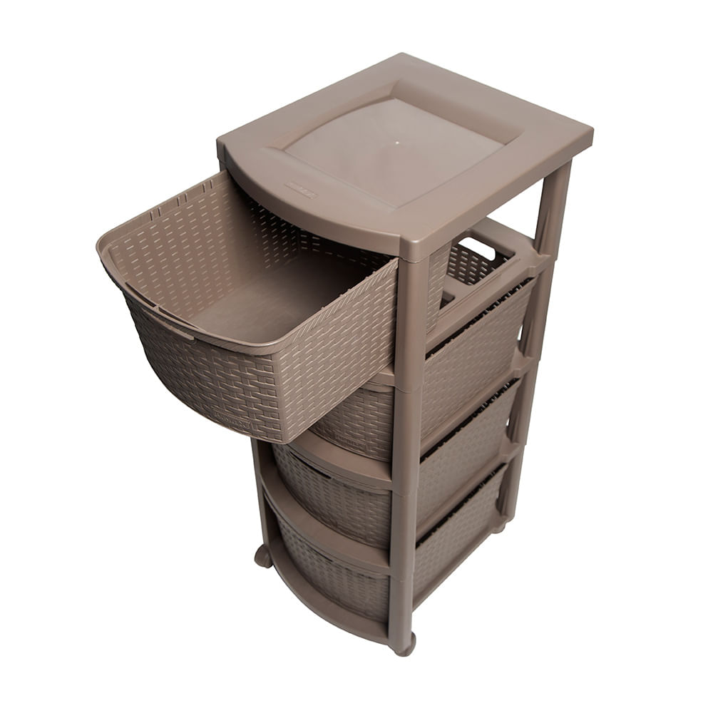 Cajonero Rattan 4 niveles Rimax - Promart