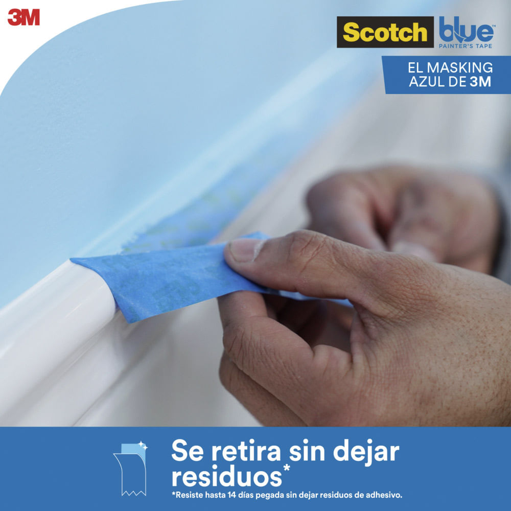 Cinta Masking Tape Azul 18mm x 54.8m Scotchblue 3M | Promart.pe - Promart