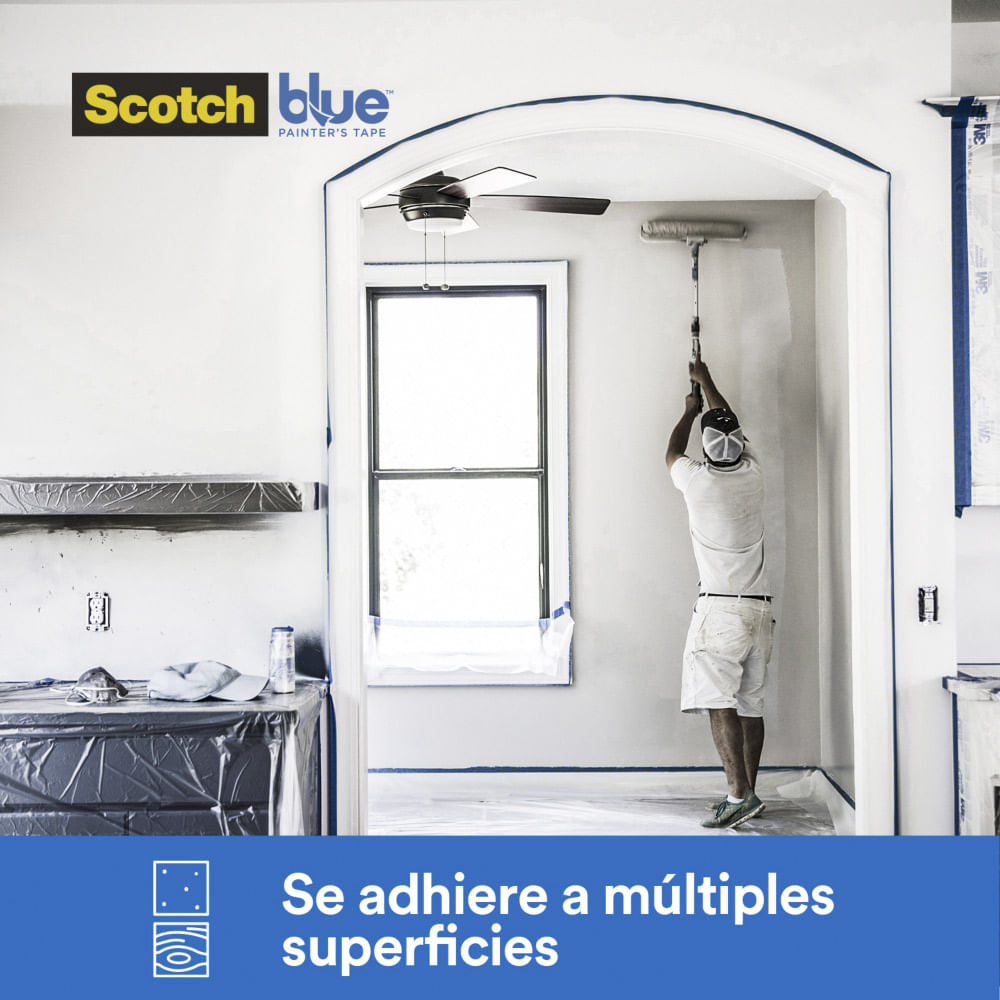 Cinta Masking Tape Azul 18mm x 54.8m Scotchblue 3M | Promart.pe - Promart