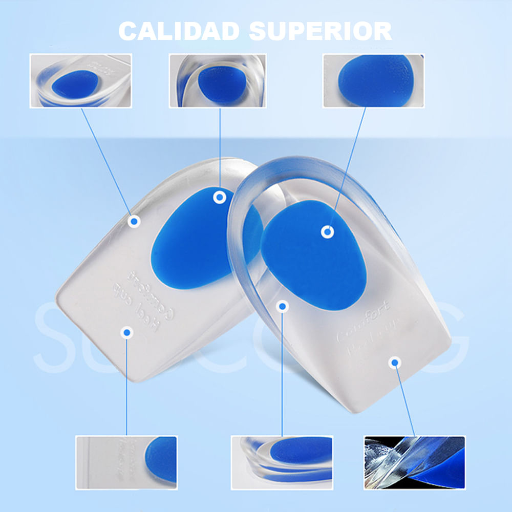 Plantilla talonera de silicona gel flexible para espolón calcáneo ...