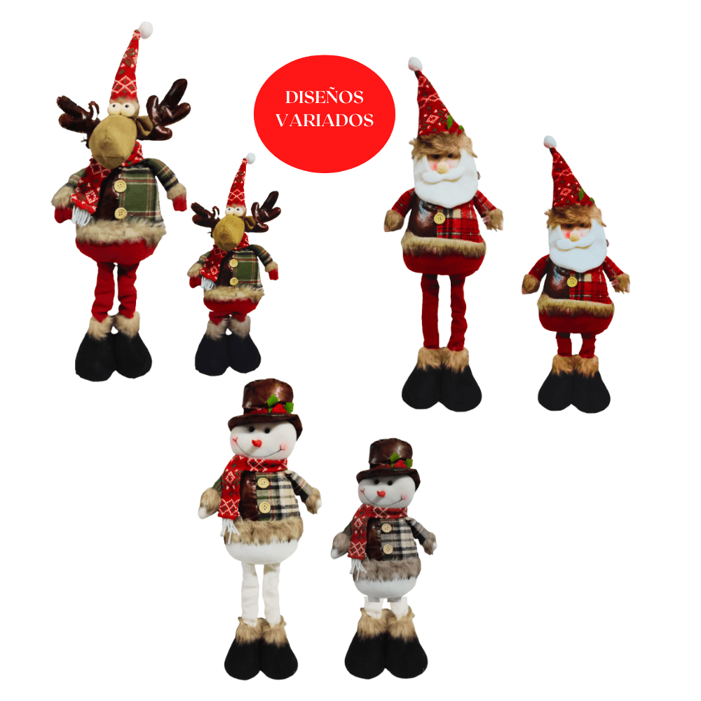 Muñecos Estirables Navidad 03 Unidades - Promart