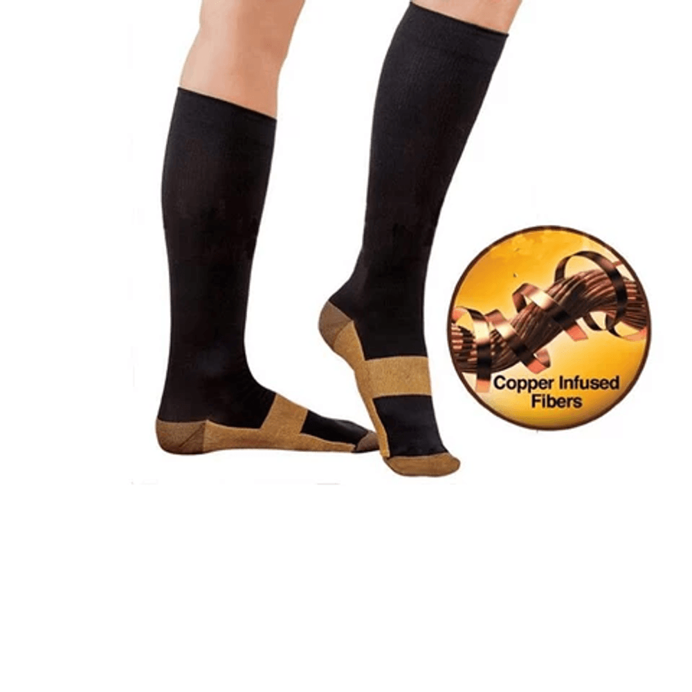 Medias Compresión Varices Infusión de Cobre Unisex Theraform 15-20 Mmhg ...