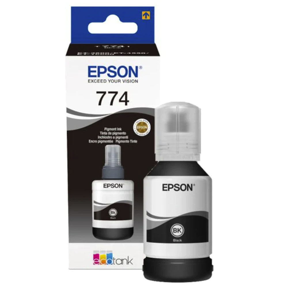 Botella De Tinta Epson 774 140ml Tinta Negra T774120 - Promart
