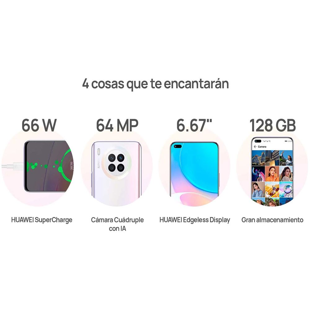 Smartphone HUAWEI Nova 8i Silver 6GB+128GB Single Sim - Promart