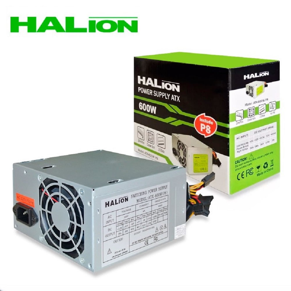 Fuente de Poder HALION ATX 600W | Promart.pe - Promart