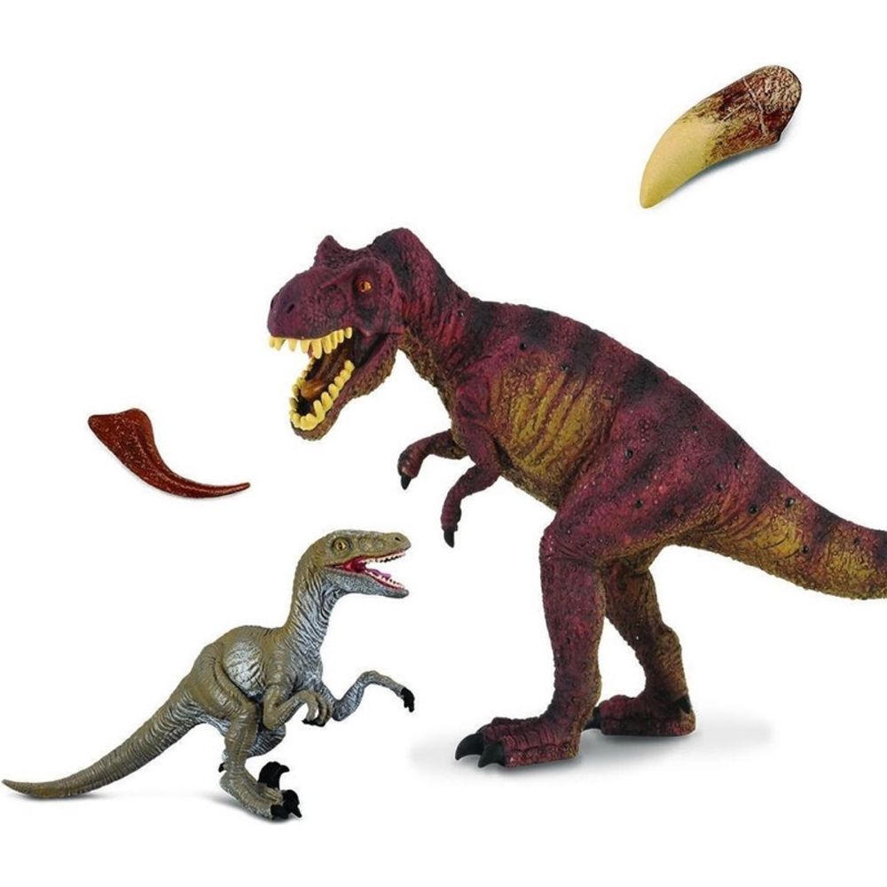 Set Collecta Dinosaurios T-Rex y Velociraptor CLT89126 - Promart