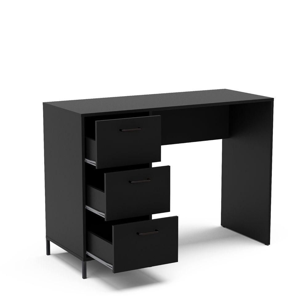 Escritorio Monica 3 Cajones Negro - Promart
