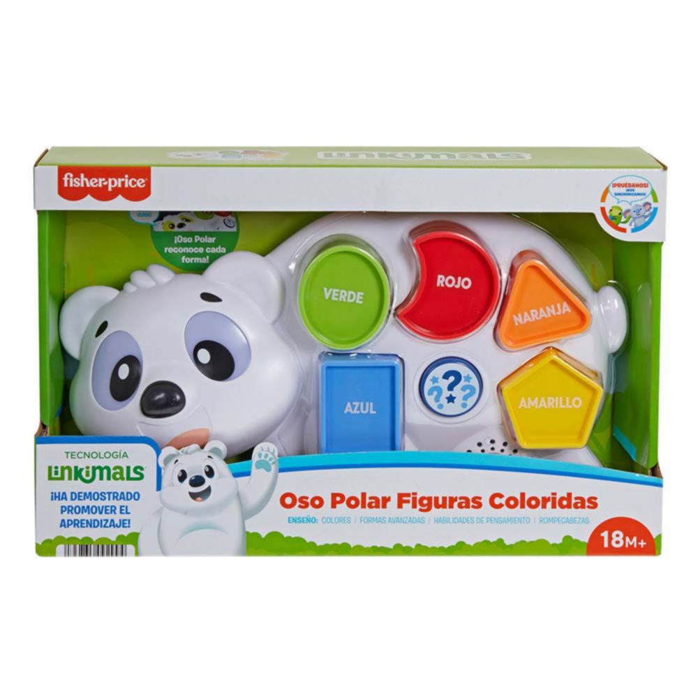 Juguete Para Bebe Fisher Price Linkimals Oso Polar Figuras Coloridas ...