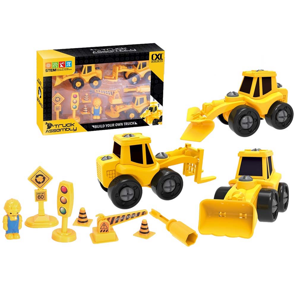 Pack CAN XIN LONG TOYS Camión de Construcción CXL200-34D 3un - Promart