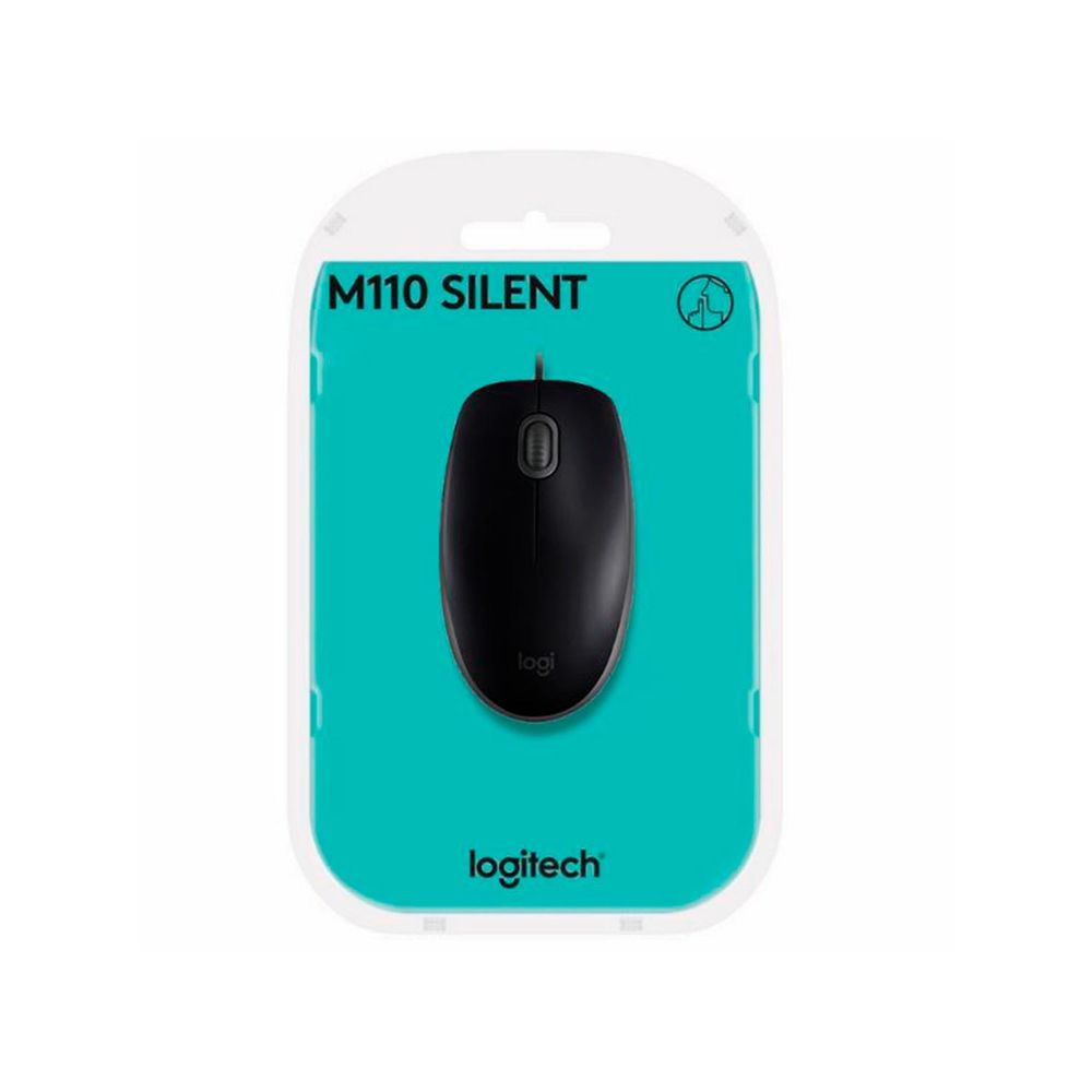 Mouse Logitech M110 Silent Optico Usb Black - Promart