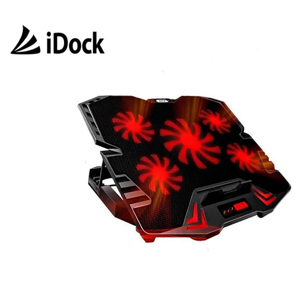 Cooler Gamer iDock Xtreme IDK-5 Luz Led Rojo - Promart