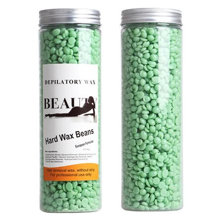 Cera Depilatoria Granulada 400g Cera para Depilar Verde - Promart