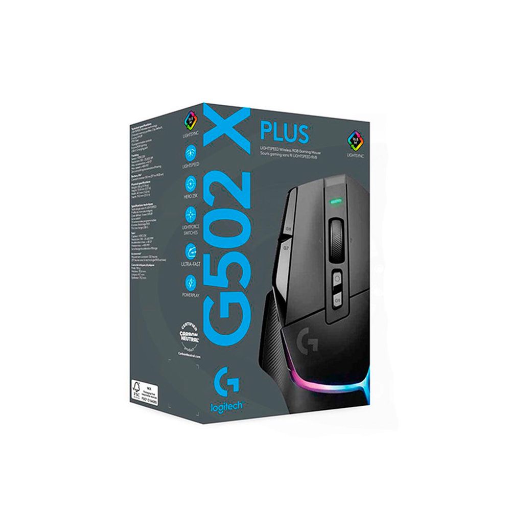 Mouse Gamer Logitech G502 Xplus Lightpeed Wireless Rgb Gaming Black - Promart