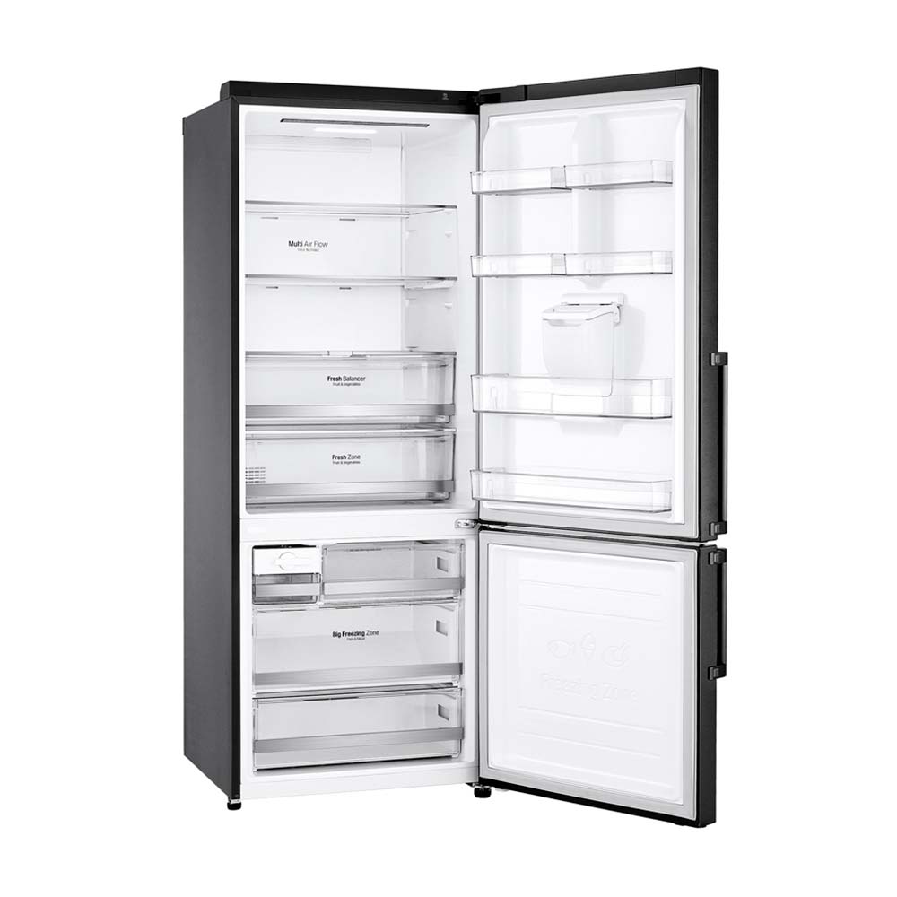 Refrigeradora LG GB46TGT Bottom Freezer Door Cooling 446L Negro Mate ...