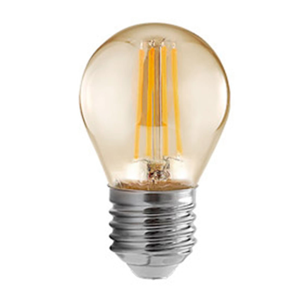 Foco G45 led de filamento 5W cálida E27 - Promart