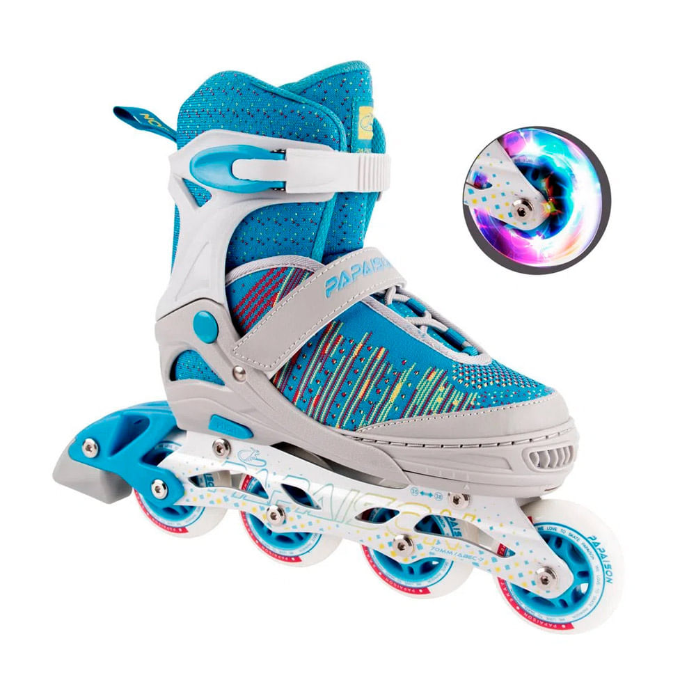 Patines Lineales Tallas 37-39 Papaison XZY-310 - Azul - Promart