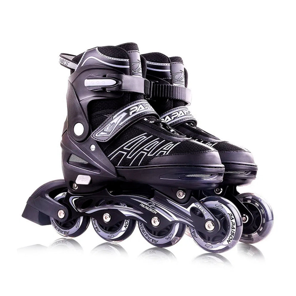 Patines Lineales Tallas 31-33 Papaison XZY-301 - Negro - Promart