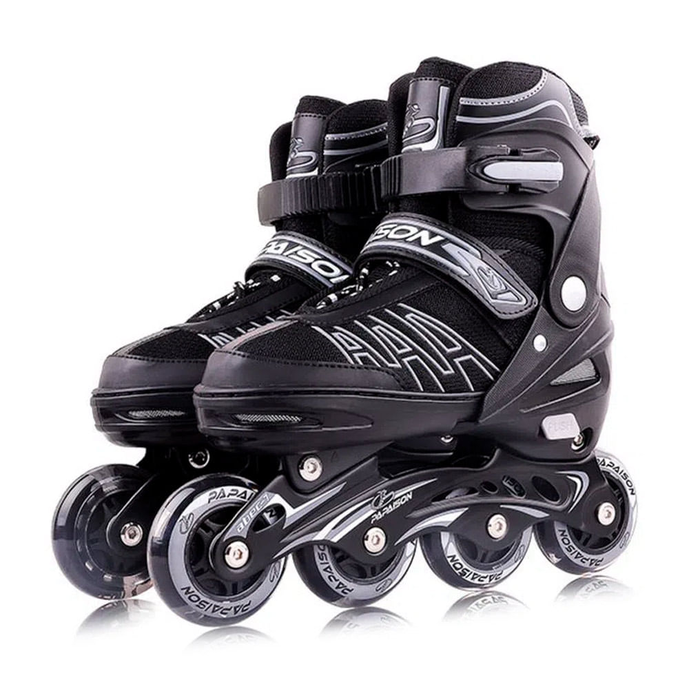 Patines Lineales Tallas 31-33 Papaison XZY-301 - Negro - Promart