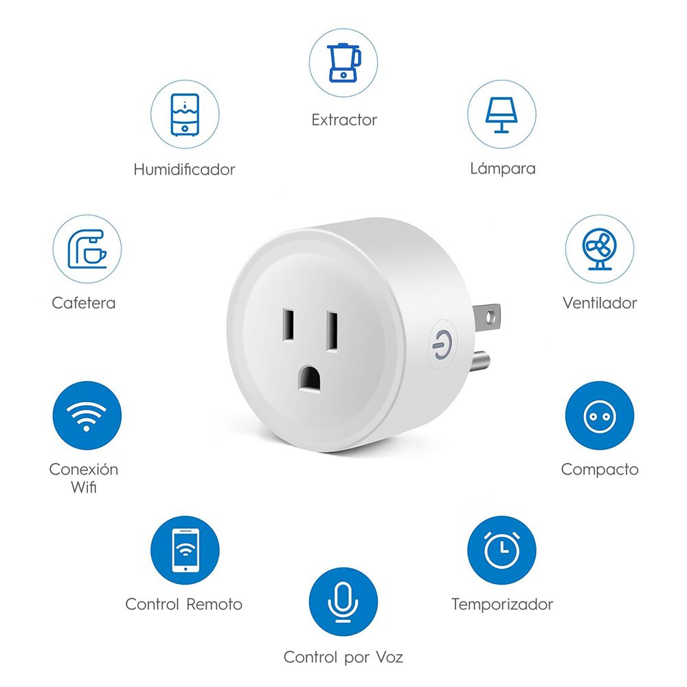Enchufe Inteligente DoHome Mss100 Alexa Google - Promart
