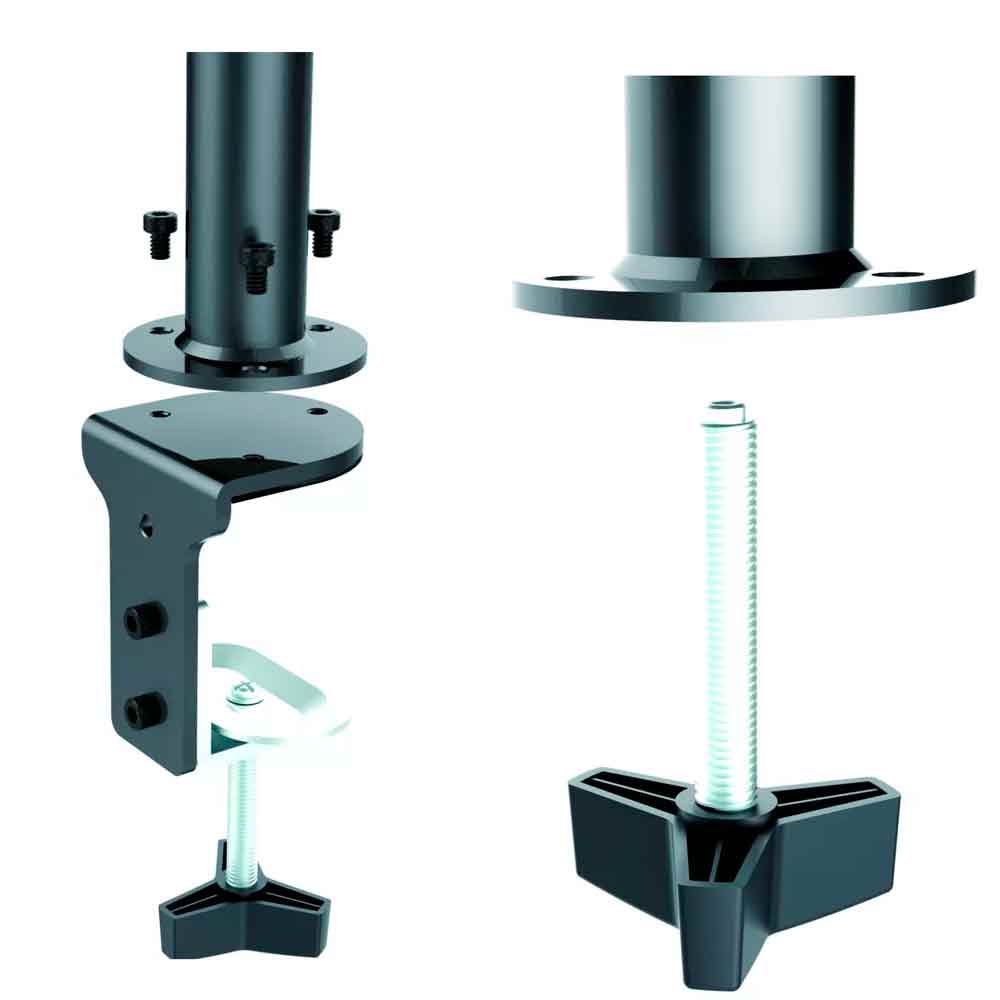 Rack para Monitor Vesa hasta 32 pulg. Regulable 100x100 75x75 8kg 180 ...