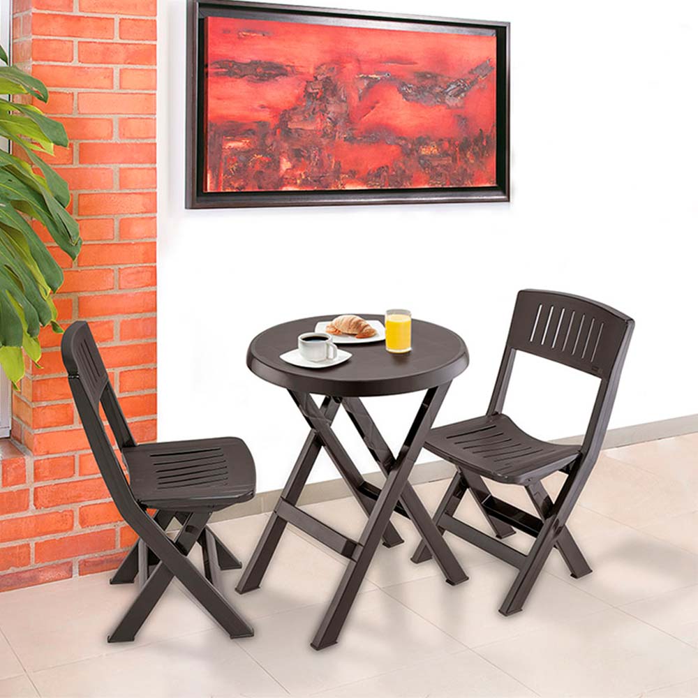 Set plegable mesa + 2 sillas Rimax - Promart