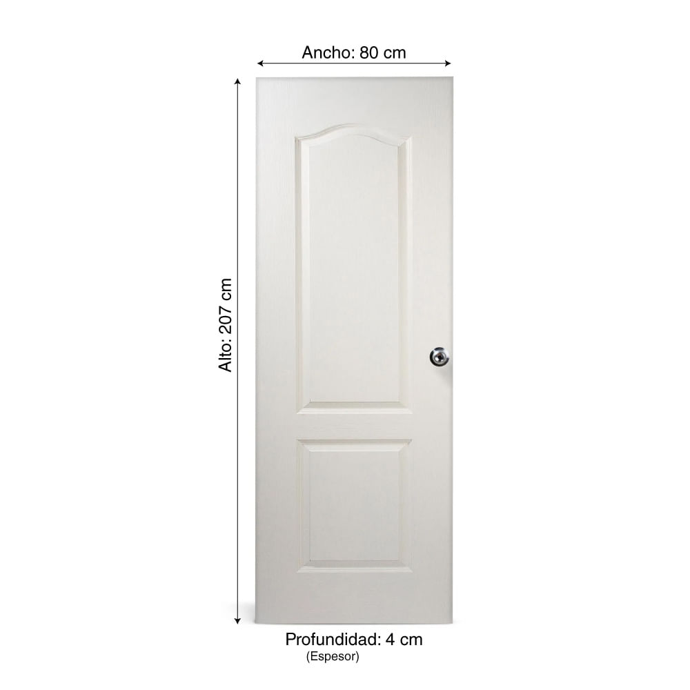 Puerta blanca contraplacada Palace 40x80x2.07 Dimfer - Promart
